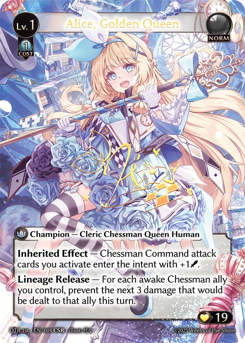 Alice, Golden Queen (Distorted Reflections First Edition) - Index - Grand Archive Card Database